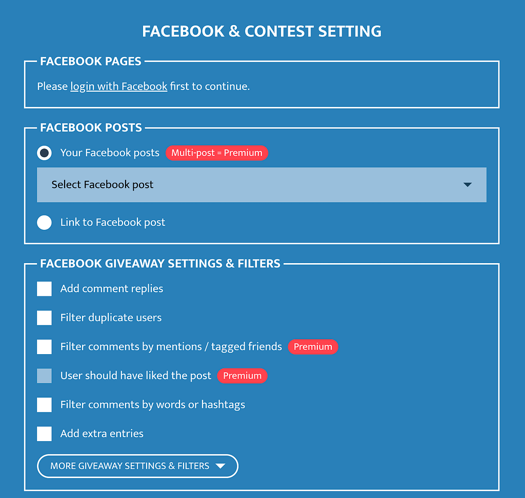 Facebook comment picker tools for running fair giveaways