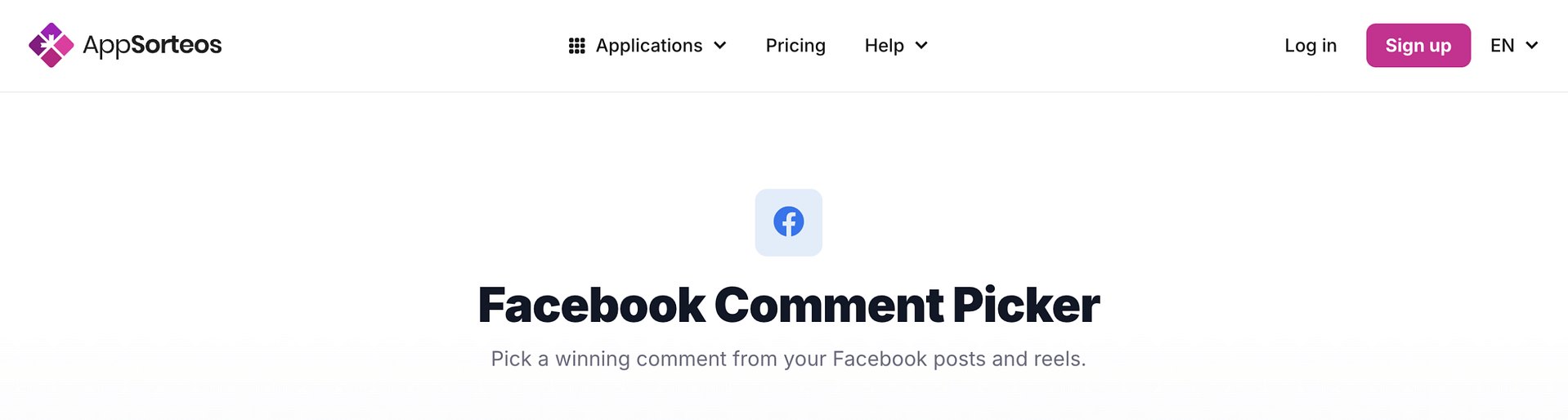 Facebook comment picker tools for running fair giveaways